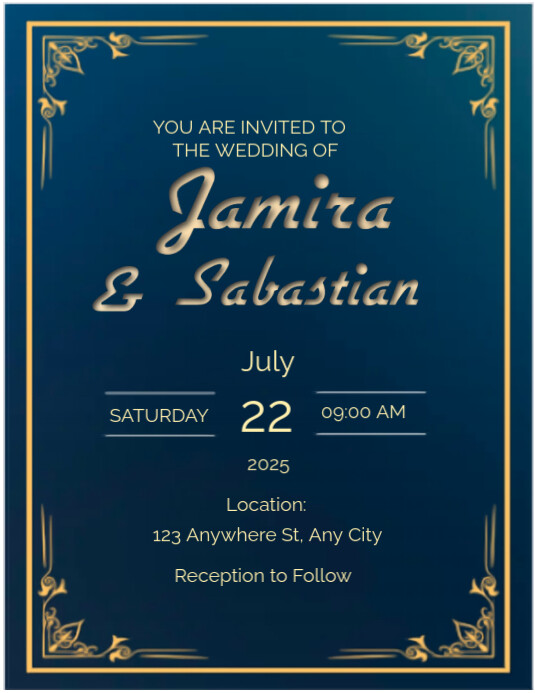 LATEST WEDDING INVITATION 2025 Template | PosterMyWall