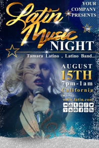 LATIN MUSIC NIGHT Template | PosterMyWall