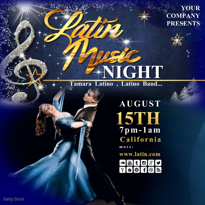 latin music1 insta Template | PosterMyWall