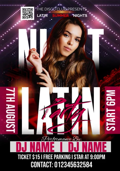 Latin Night Template | PosterMyWall