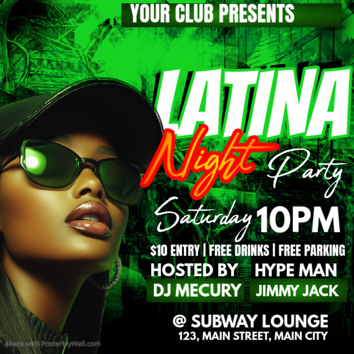 latin night flyer Template | PosterMyWall