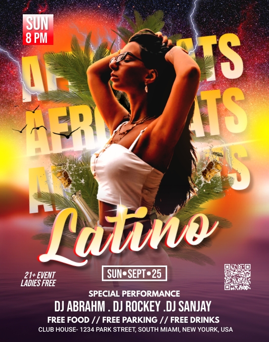 Copy of Latin night party poster | PosterMyWall