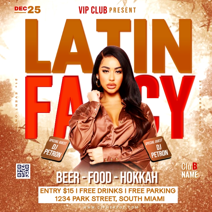 Plantilla de Latin Party Flyer (1) | PosterMyWall