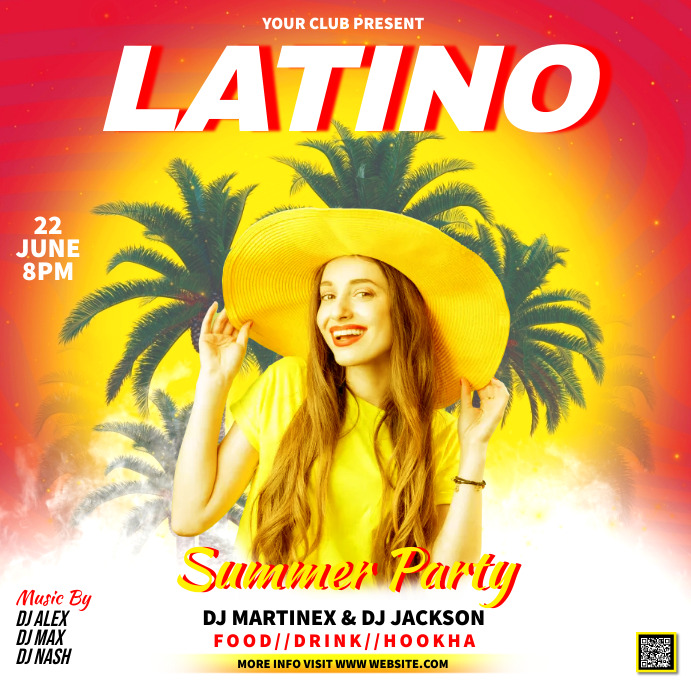 Modèle Latin party flyer design | PosterMyWall