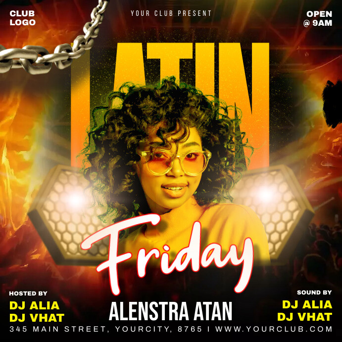 latin party flyer template | PosterMyWall