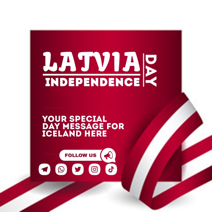 Latvia independence day Template | PosterMyWall