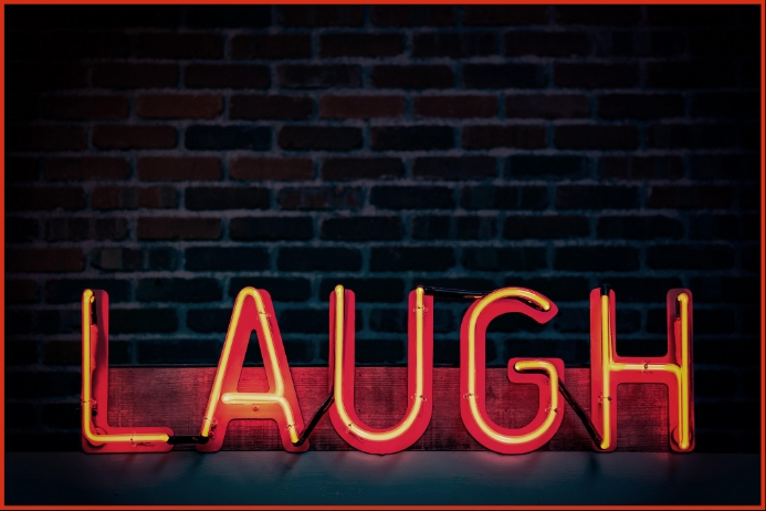 Laugh brick wall poster Template | PosterMyWall