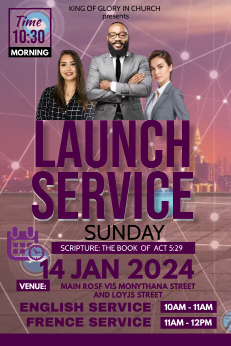 Plantilla de Launch Service | PosterMyWall