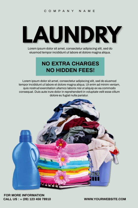 LAUNDRY BUSINESS POSTER Template | PosterMyWall