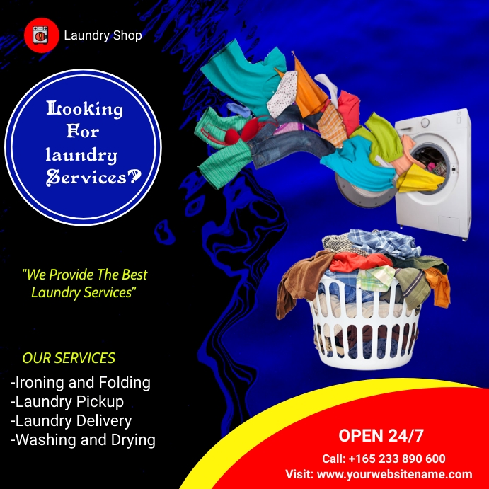 laundry cleaning poster Template | PosterMyWall