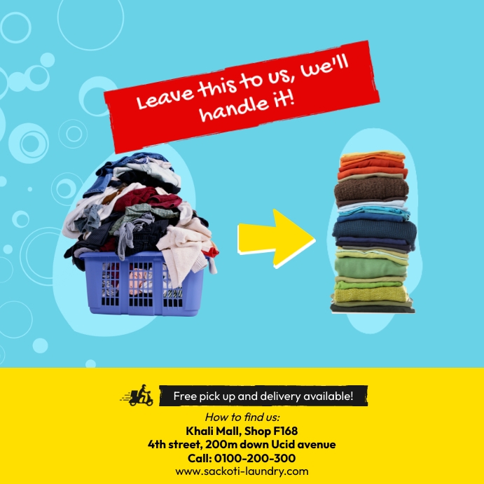 Laundry Template | PosterMyWall