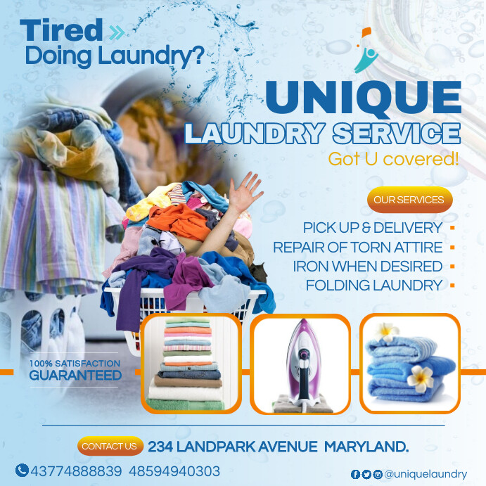 Laundry Template | PosterMyWall