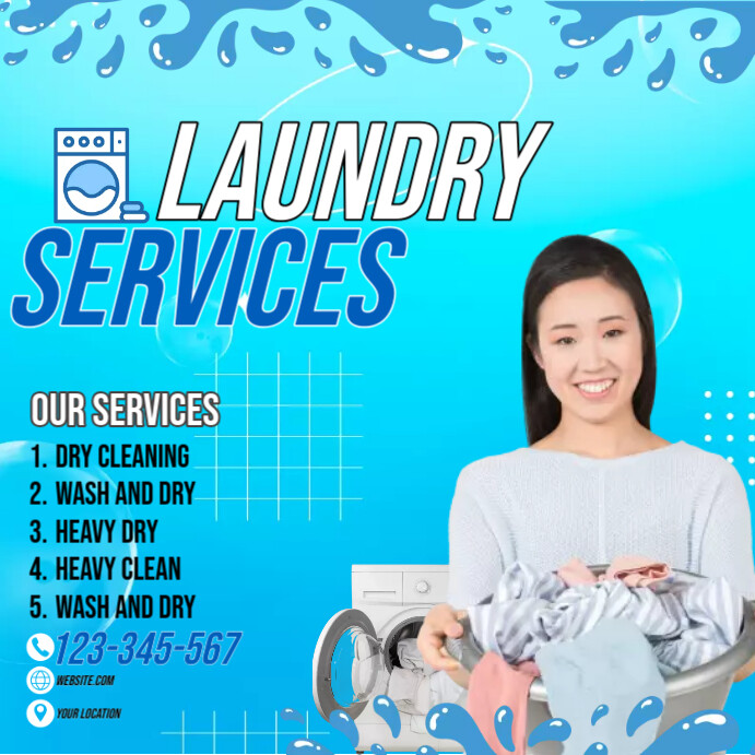 Copy of LAUNDRY | PosterMyWall