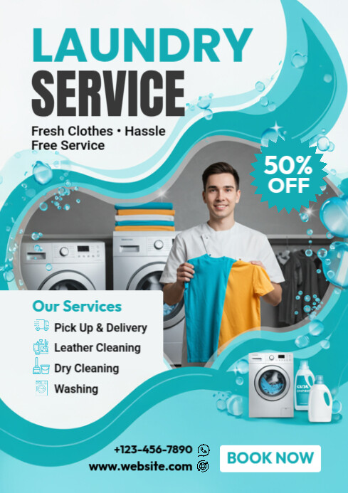 Laundry Service Template | PosterMyWall