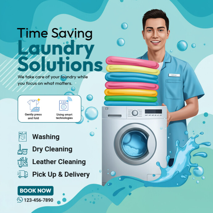 Laundry Service Template | PosterMyWall