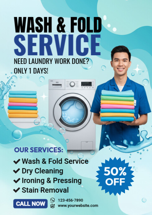 Laundry Service Template | PosterMyWall