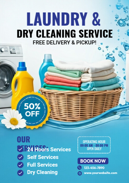 Laundry Service Template | PosterMyWall