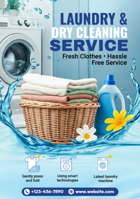 laundry service Template | PosterMyWall