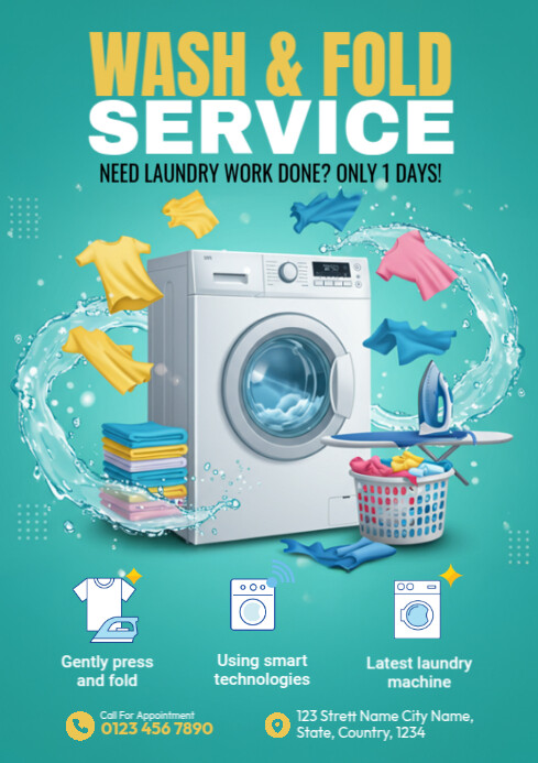 Laundry Service Template | PosterMyWall