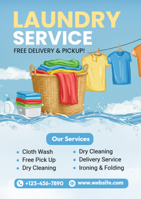 Laundry Service Template | PosterMyWall