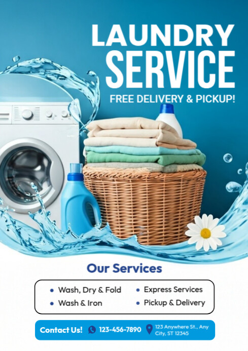 Laundry Service Template | PosterMyWall