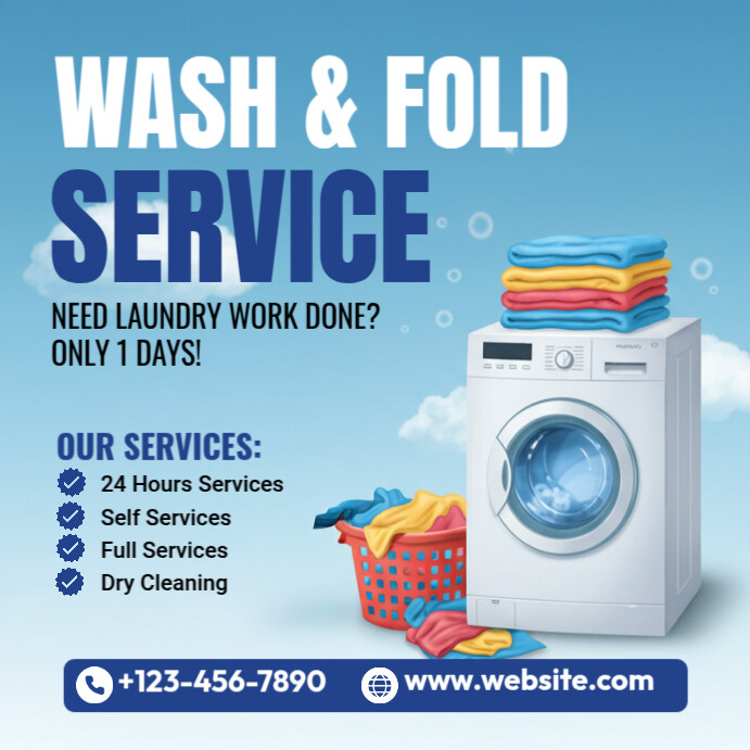 Laundry Service Template | PosterMyWall