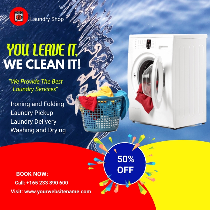Copy of laundry service flyer | PosterMyWall