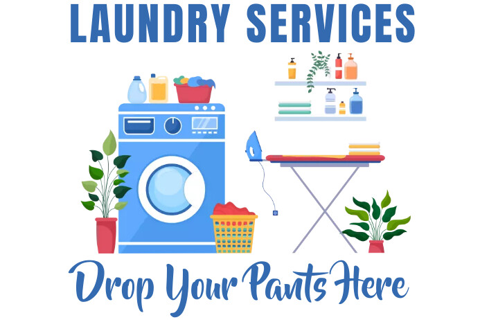 Laundry Services Poster Template | PosterMyWall