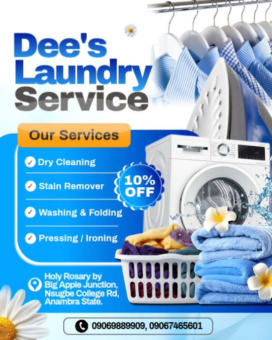 Laundry services template | PosterMyWall