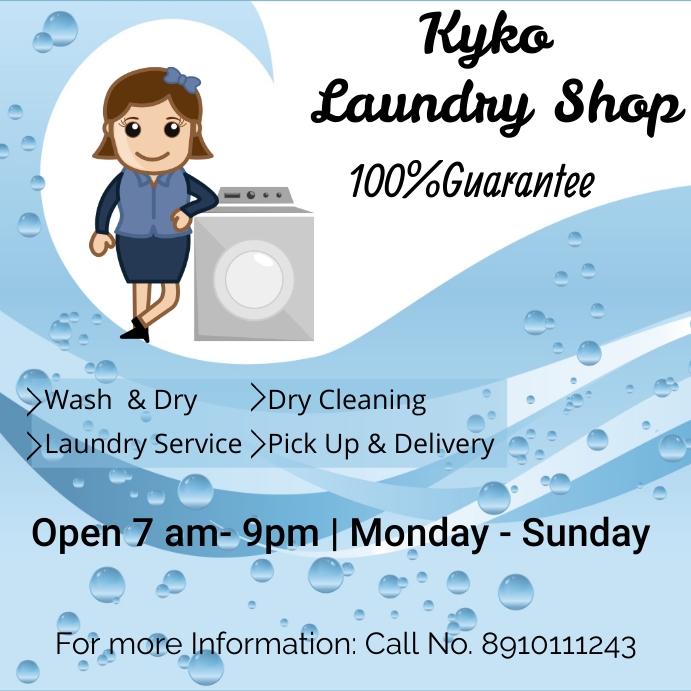 Laundry Shop Template | PosterMyWall