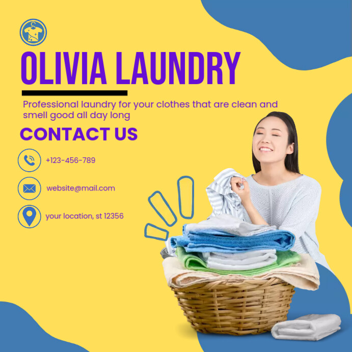 Plantilla de LAUNDRY SHOP | PosterMyWall