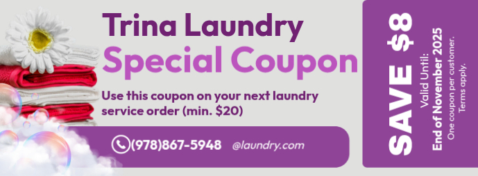 Laundry Special Coupon Template | PosterMyWall