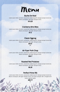 AESTHETIC MENU Template | PosterMyWall