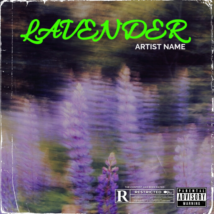 Lavender Album Cover Template | PosterMyWall