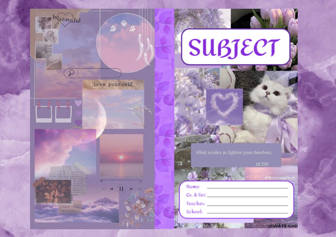 Lavender Sunset Journal Design Template | PosterMyWall