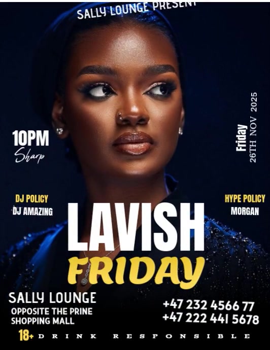 Lavish friday Template | PosterMyWall
