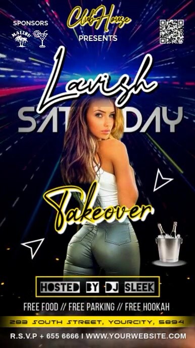 Copy of LAVISH SATURDAY TAKEOVER PARTY FLYER | PosterMyWall
