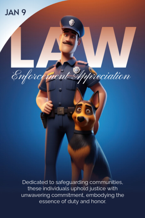 Law Enforcement Appreciation Day Template | PosterMyWall