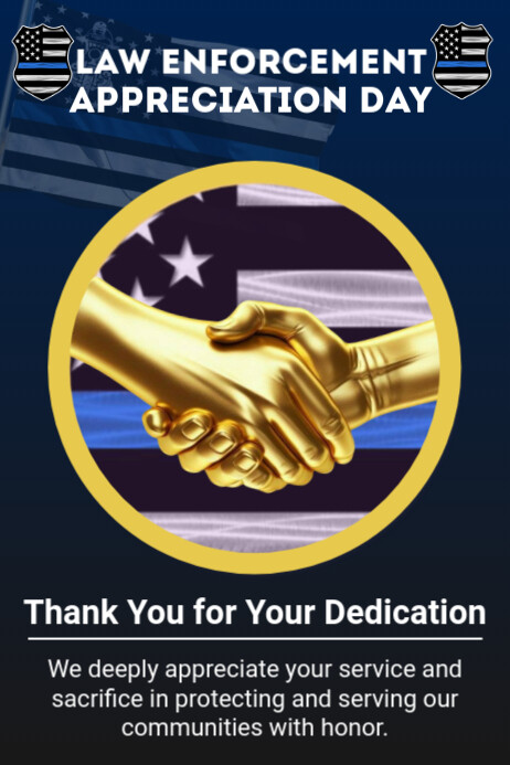 Law enforcement appreciation day Template | PosterMyWall