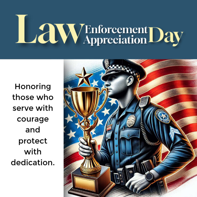 Law enforcement appreciation day Template | PosterMyWall