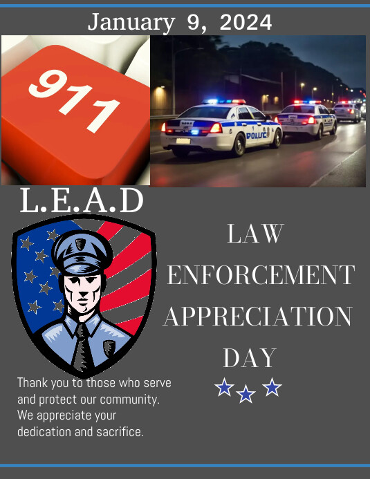 Copy of Law enforcement appreciation day flyer | PosterMyWall
