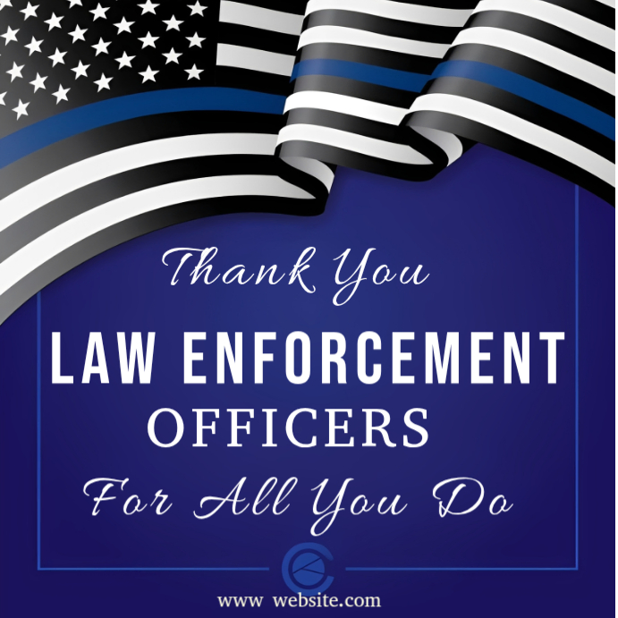 Law enforcement day flyer Template | PosterMyWall