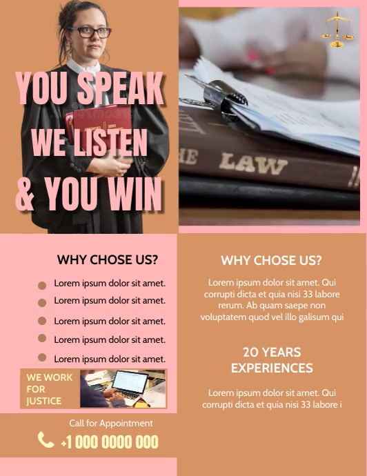 law firm flyer template | PosterMyWall