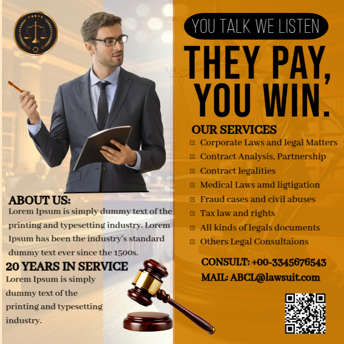 Law Firm Poster Template | PosterMyWall