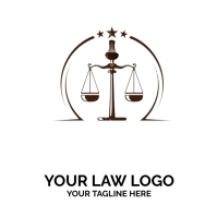 Black Law Firm logo Template | PosterMyWall