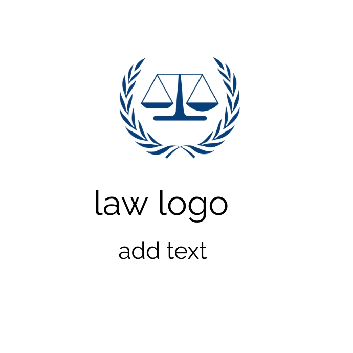 Law logo design template. | PosterMyWall