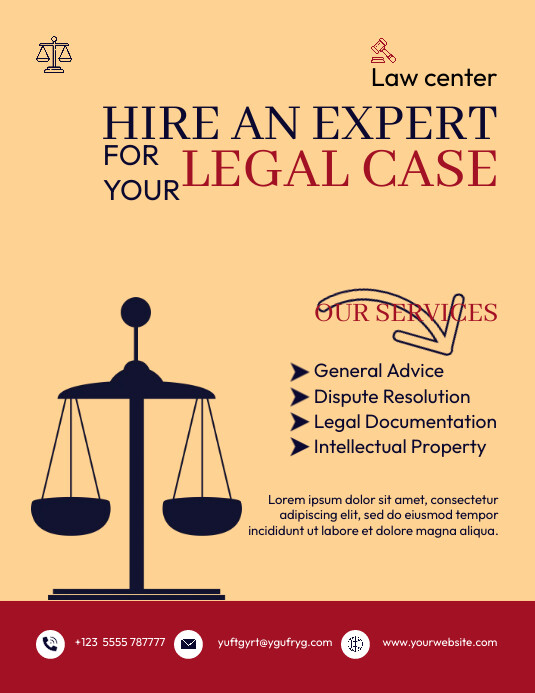 law service flyer template | PosterMyWall