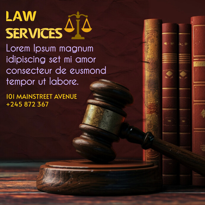 Copy of Law Services Instagram Post | PosterMyWall