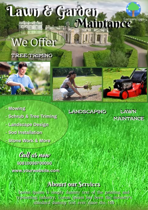 Lawn & Garden Services Template | PosterMyWall