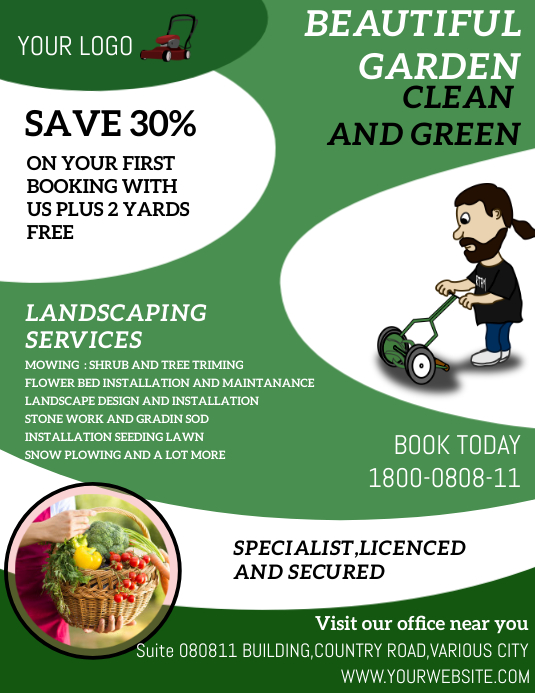 LAWN AND GARDEN FLYER POSTER Template | PosterMyWall